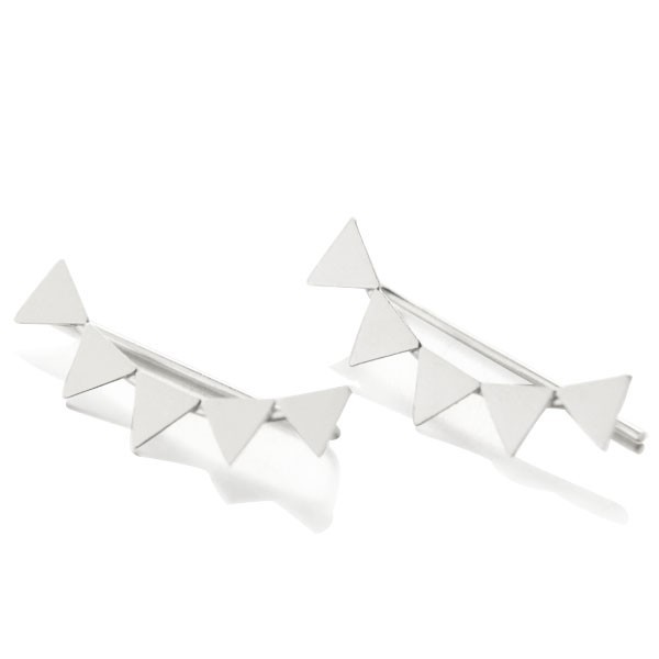 Earline argent liane remontant le lobe de l'oreille